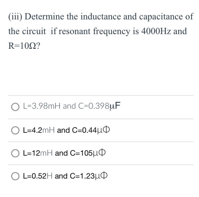 Solved The bandwidth of a series resonant circuit is 400 Hz. | Chegg.com
