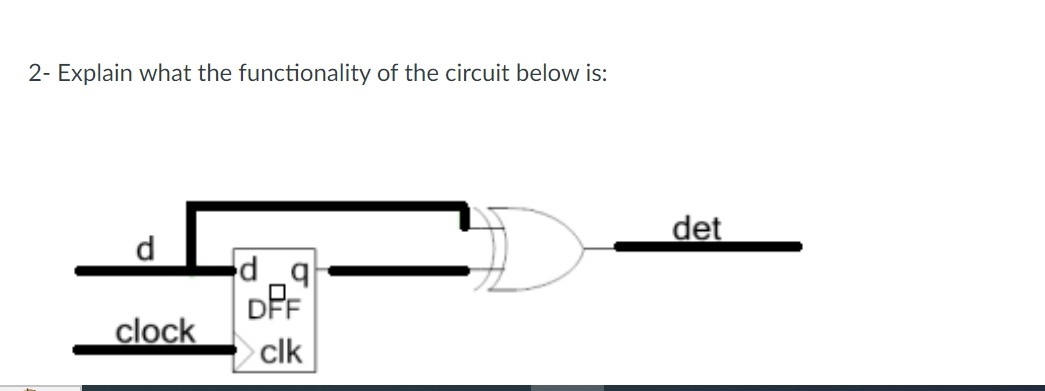 Solved 2- Explain what the functionality of the circuit | Chegg.com
