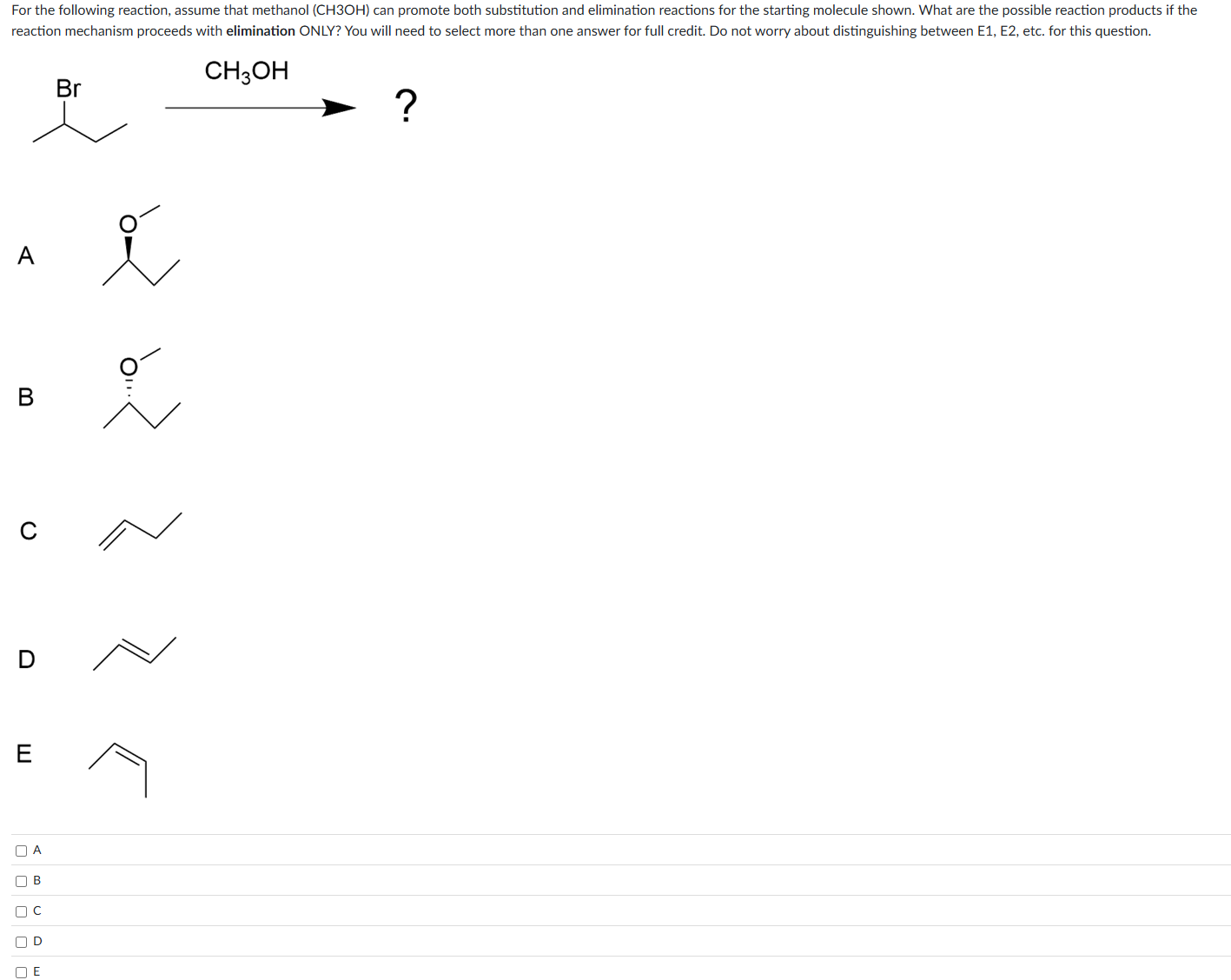 Solved For the following reaction, assume that methanol | Chegg.com