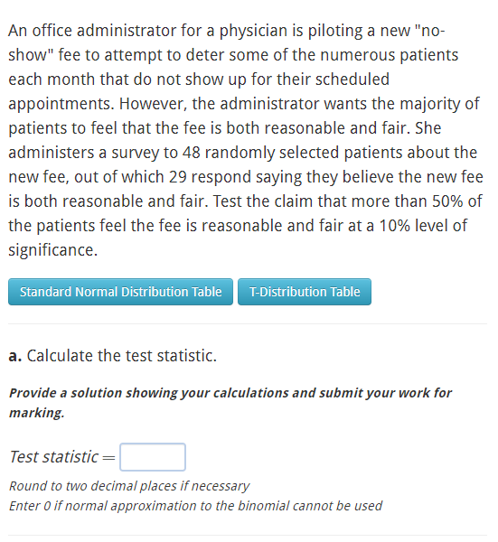 Solved An office administrator for a physician is piloting a | Chegg.com