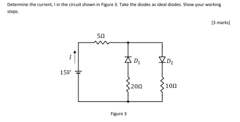Solved Determine The Current I In The Circuit Shown In