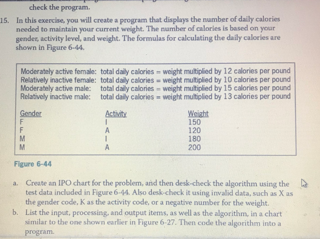 c.Desk-check the program using the same data used to | Chegg.com