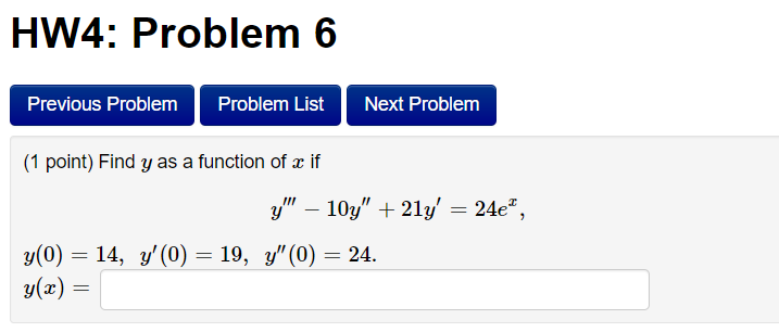 Solved HW4: Problem 6 Previous Problem Problem List Next | Chegg.com