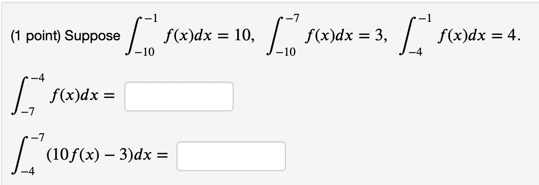 Solved (1 point) Suppose | Chegg.com