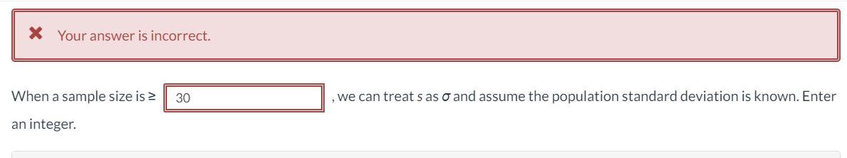 Solved X Your answer is incorrect. 30 , we can treat s as o | Chegg.com