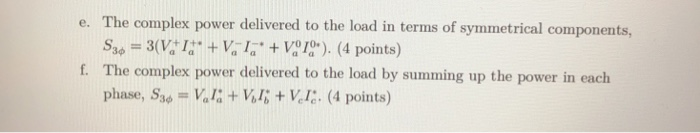 Solved 4. A three-phase unbalanced source with the following | Chegg.com