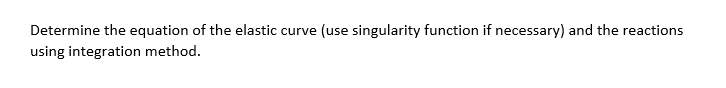Solved Determine the equation of the elastic curve (use | Chegg.com