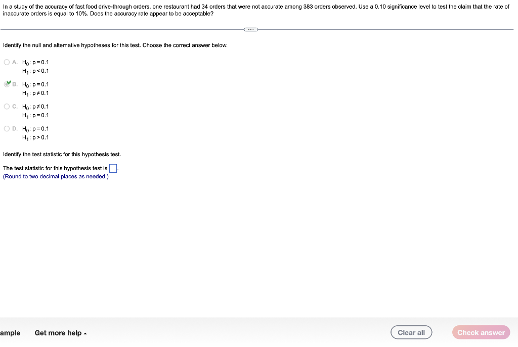 Solved inaccurate orders is equal to 10%. Does the accuracy | Chegg.com