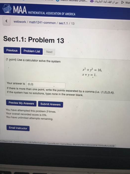 Solved MAA MATHEMATICAL ASSOCIATION OF AMERICA | Chegg.com