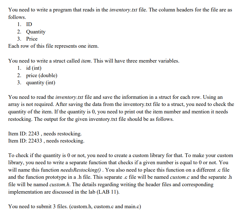 Solved In c programming with comments | Chegg.com