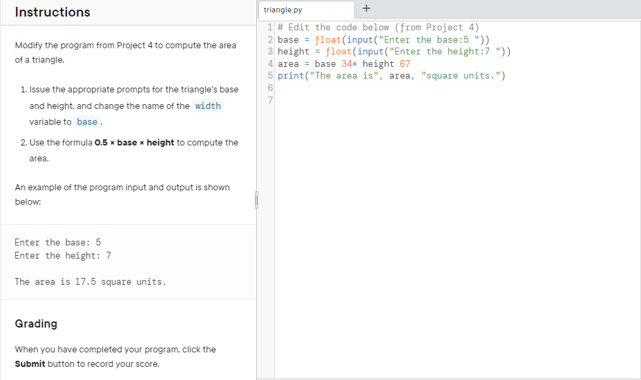 Solved Instructions Modify the program from Project 4 to | Chegg.com