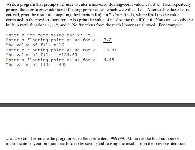 Solved Write a program that prompts the user to enter a | Chegg.com
