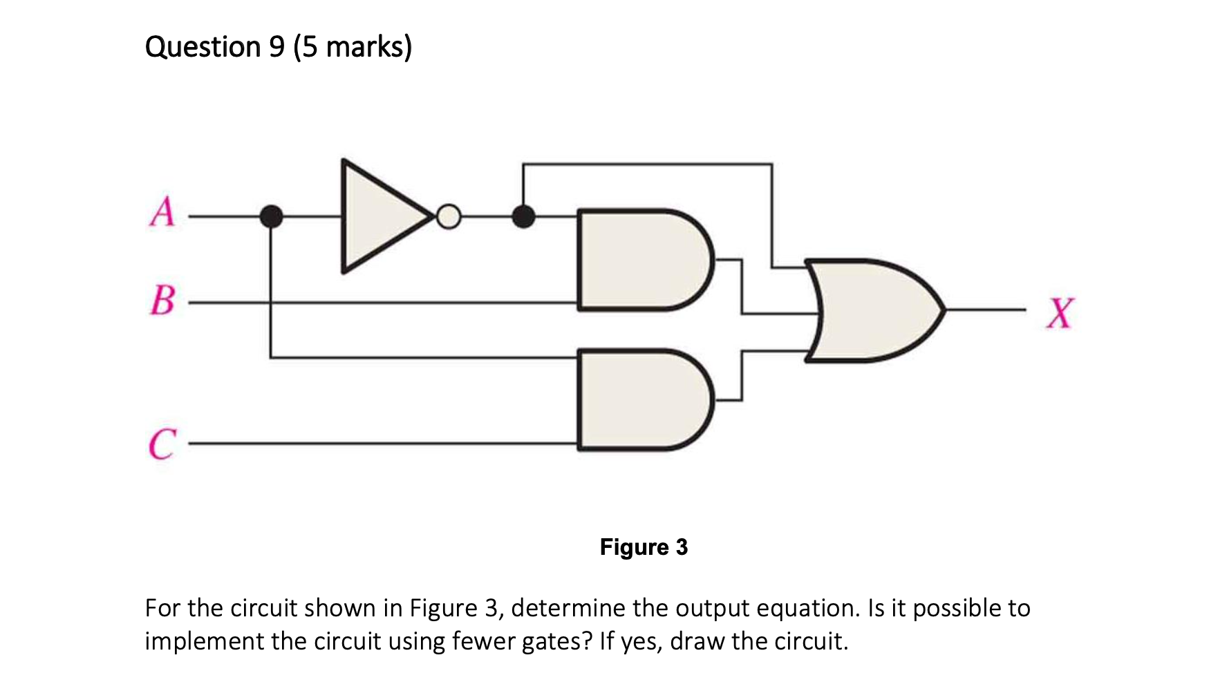 Question 5 (6 marks) Figure 2 For the circuit shown | Chegg.com