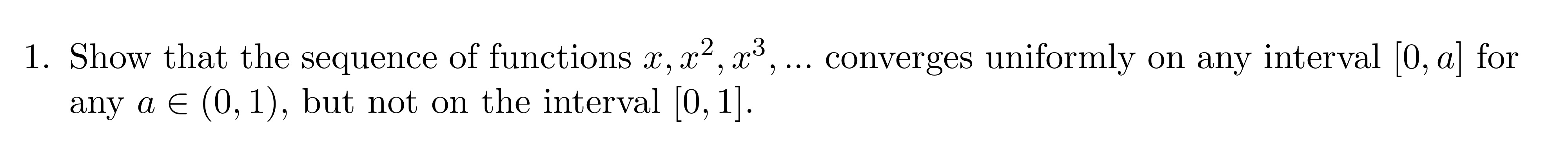 Solved Show that the sequence of functions | Chegg.com