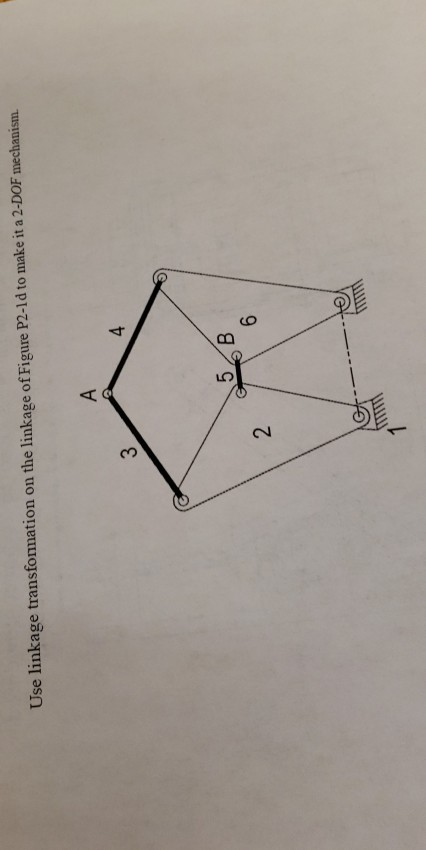Solved Use linkage transformation on the linkage of Figure | Chegg.com