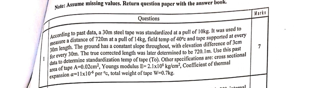Solved Note: Assume missing values. Return question paper | Chegg.com