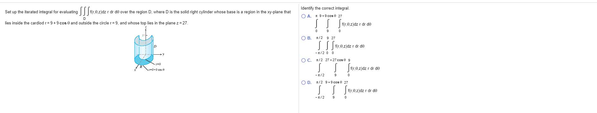 Solved Set up the iterated integral for evaluating SS Sr.o. | Chegg.com