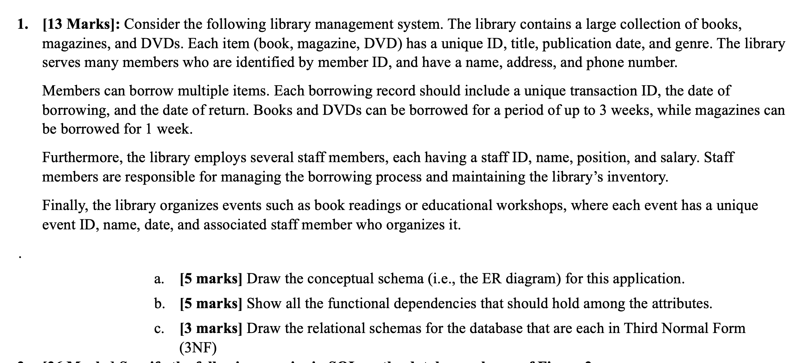 Solved event ID, ﻿name, date, and associated staff member | Chegg.com