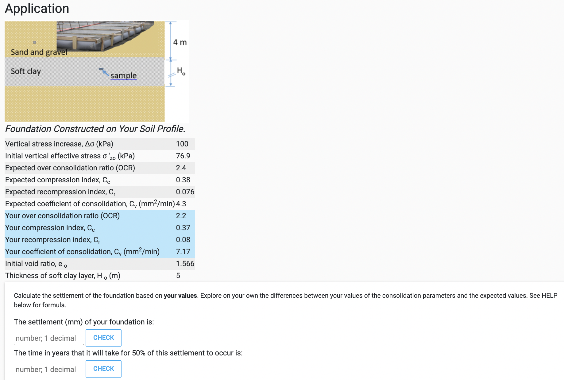 Solved ApplicationFoundation Constructed on Your Soil | Chegg.com