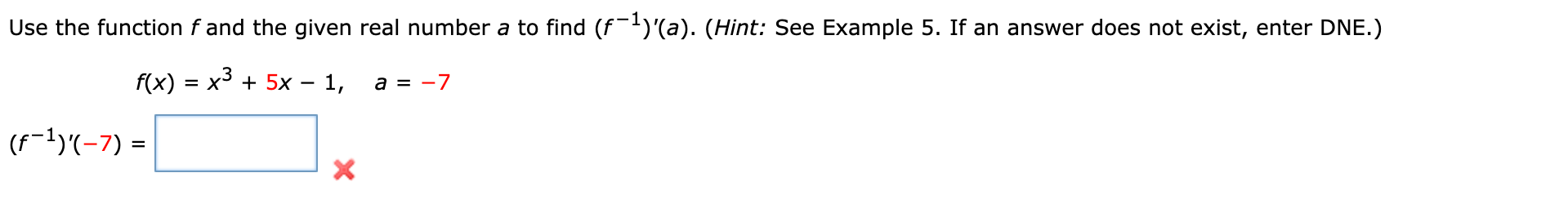Solved Use the function f and the given real number a to | Chegg.com