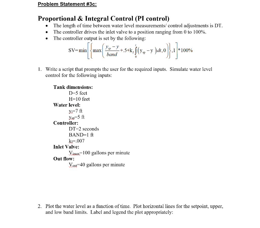 Solved Problem Statement #3c: Proportional & Integral | Chegg.com