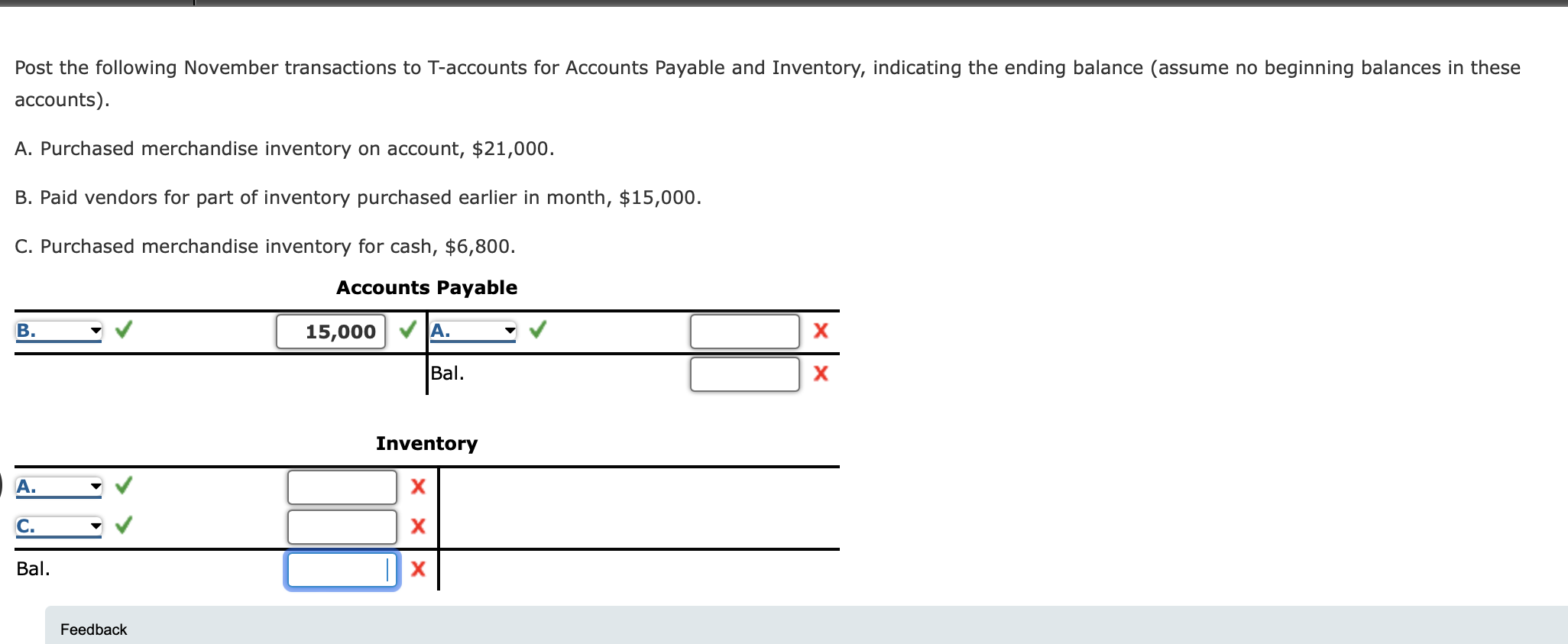 Solved Post the following November transactions to | Chegg.com