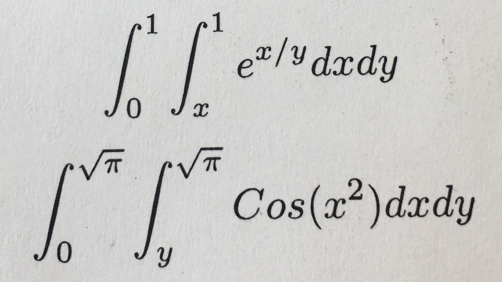 Solved Solve the following integrals: | Chegg.com