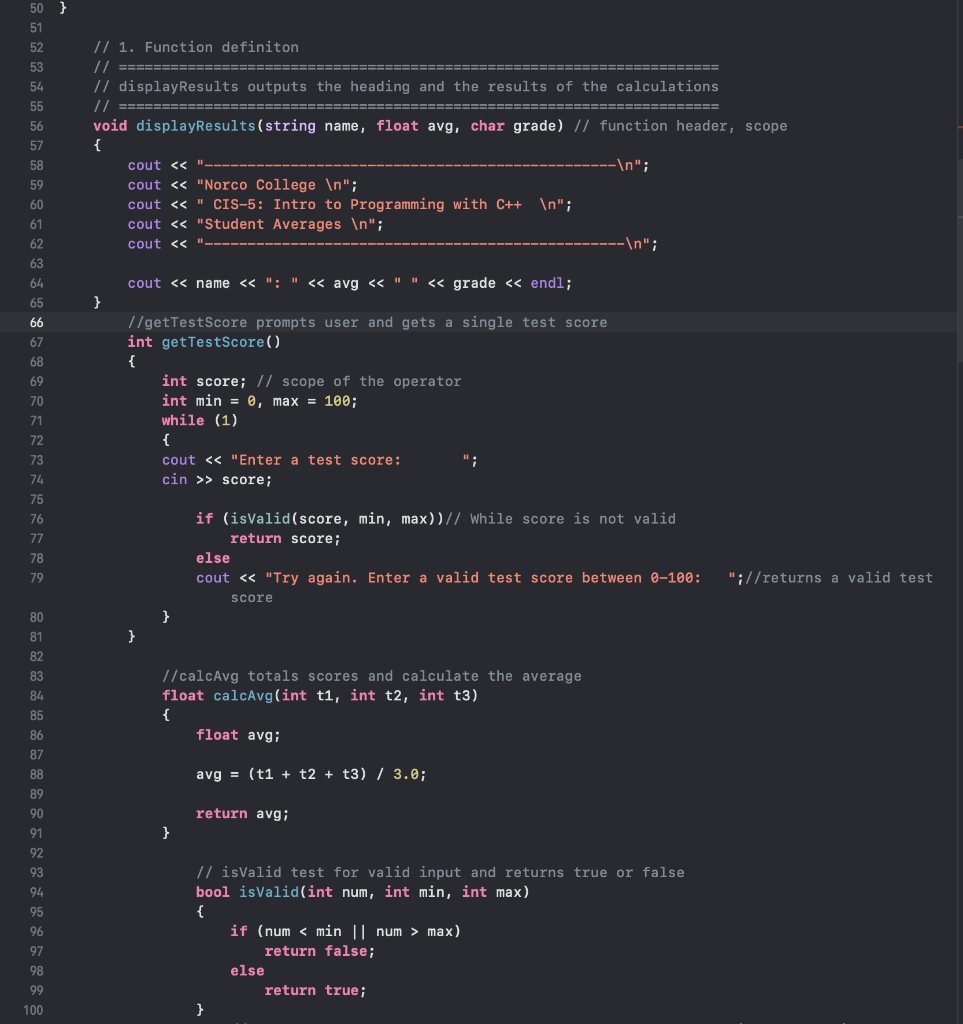Solved C++ program Xcode used How can I alter this for | Chegg.com