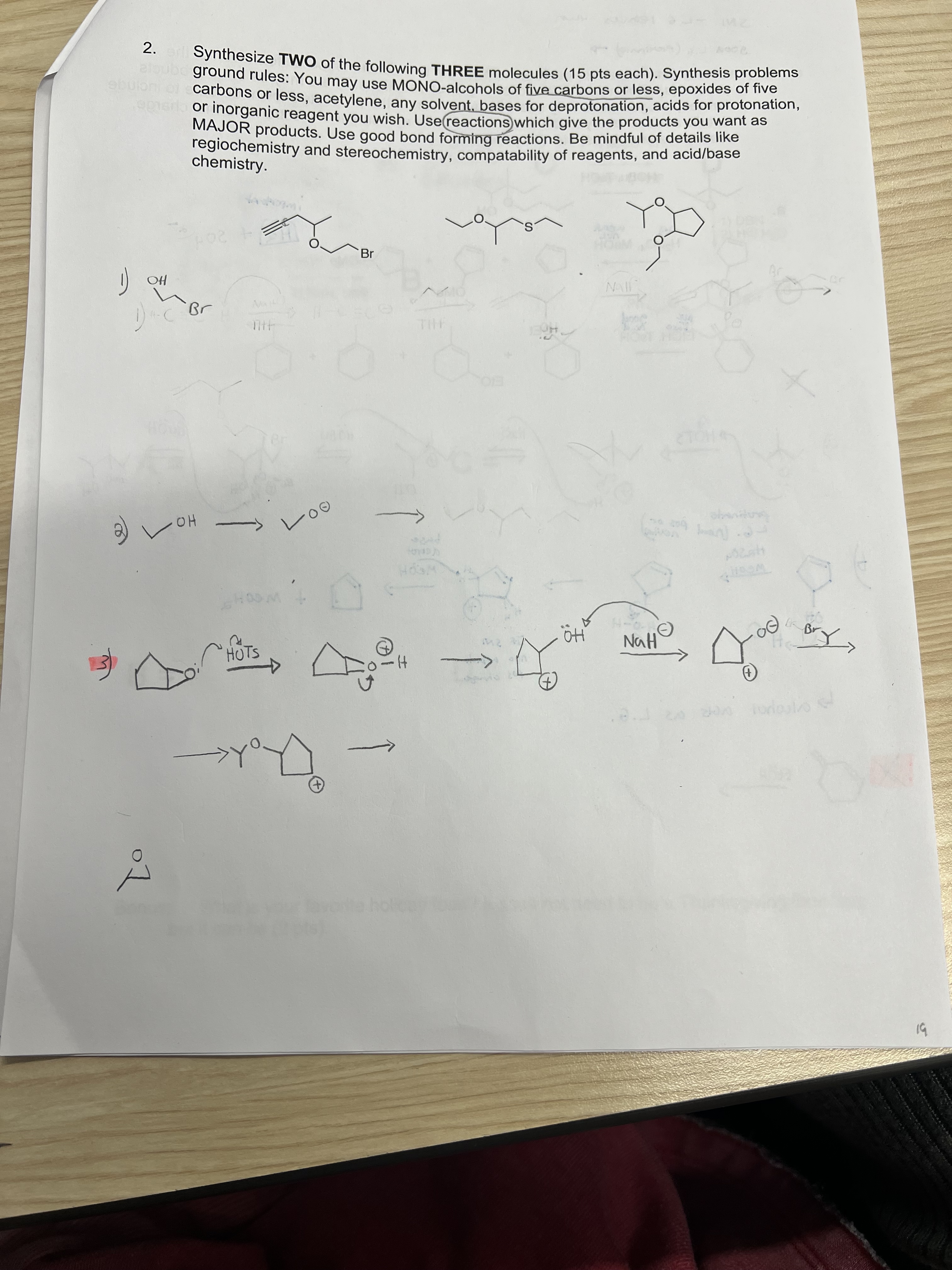 Solved Please show all steps of synthesis reaction | Chegg.com