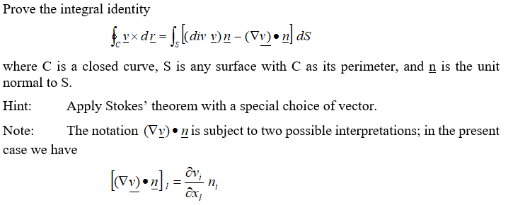 Solved Prove the integral identity where C is a closed | Chegg.com