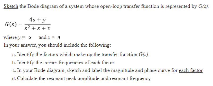 Solved Sketch the Bode diagram of a system whose open-loop | Chegg.com