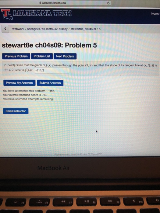 Solved Logged webwork/spring201718-math242-bracey/ | Chegg.com