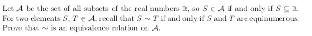 Solved Suppose a set S is denumerable. Prove that there | Chegg.com