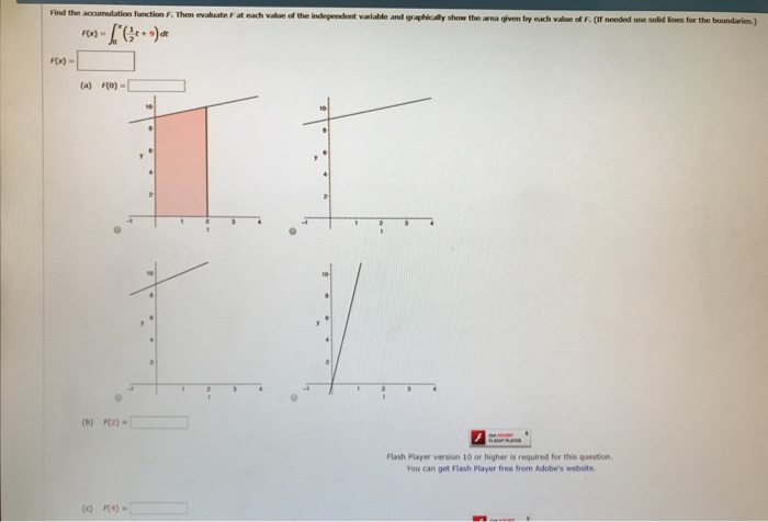 Solved Find the accumulation function F. Then evaluate F at | Chegg.com Solved Find the accumulation function F. Then evaluate F at | Chegg.com