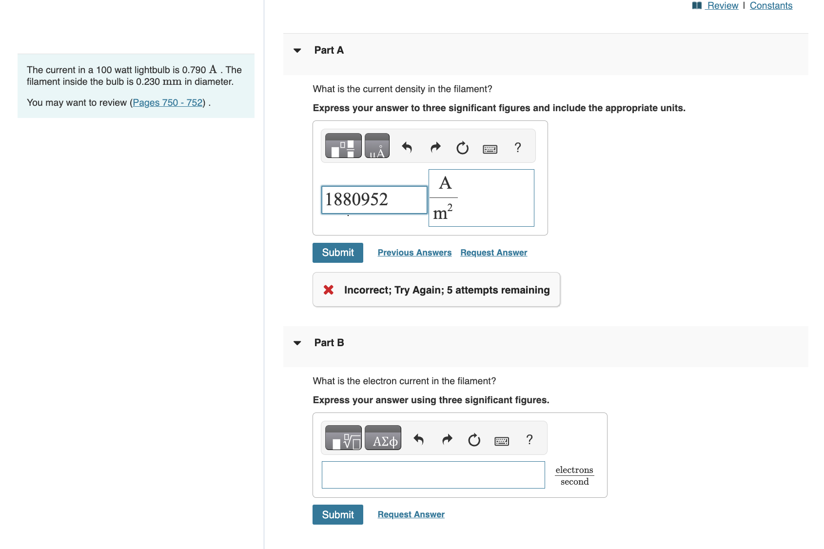 Solved The current in a 100 ﻿watt lightbulb is 0.790 ﻿A . | Chegg.com