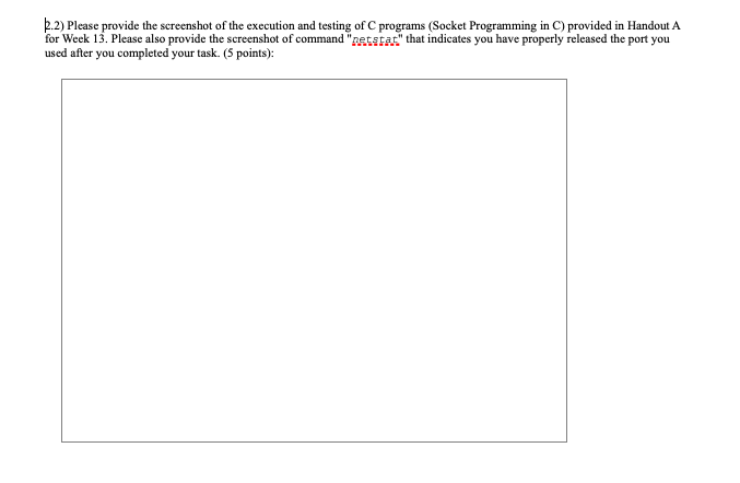 Solved 2.2) Please provide the screenshot of the execution | Chegg.com