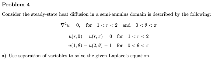 Solved Problem 4Consider the steady-state heat diffusion in | Chegg.com