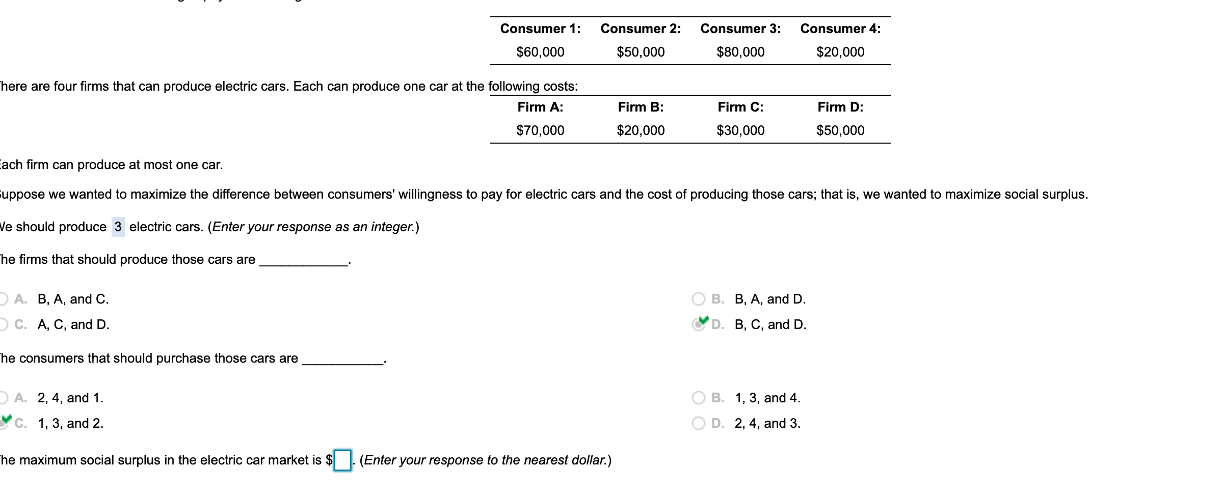 Solved Consumer 1: Consumer 3: Consumer 4: Consumer 2: | Chegg.com
