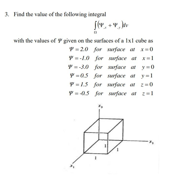 Solved 3. Find the value of the following integral .y with | Chegg.com