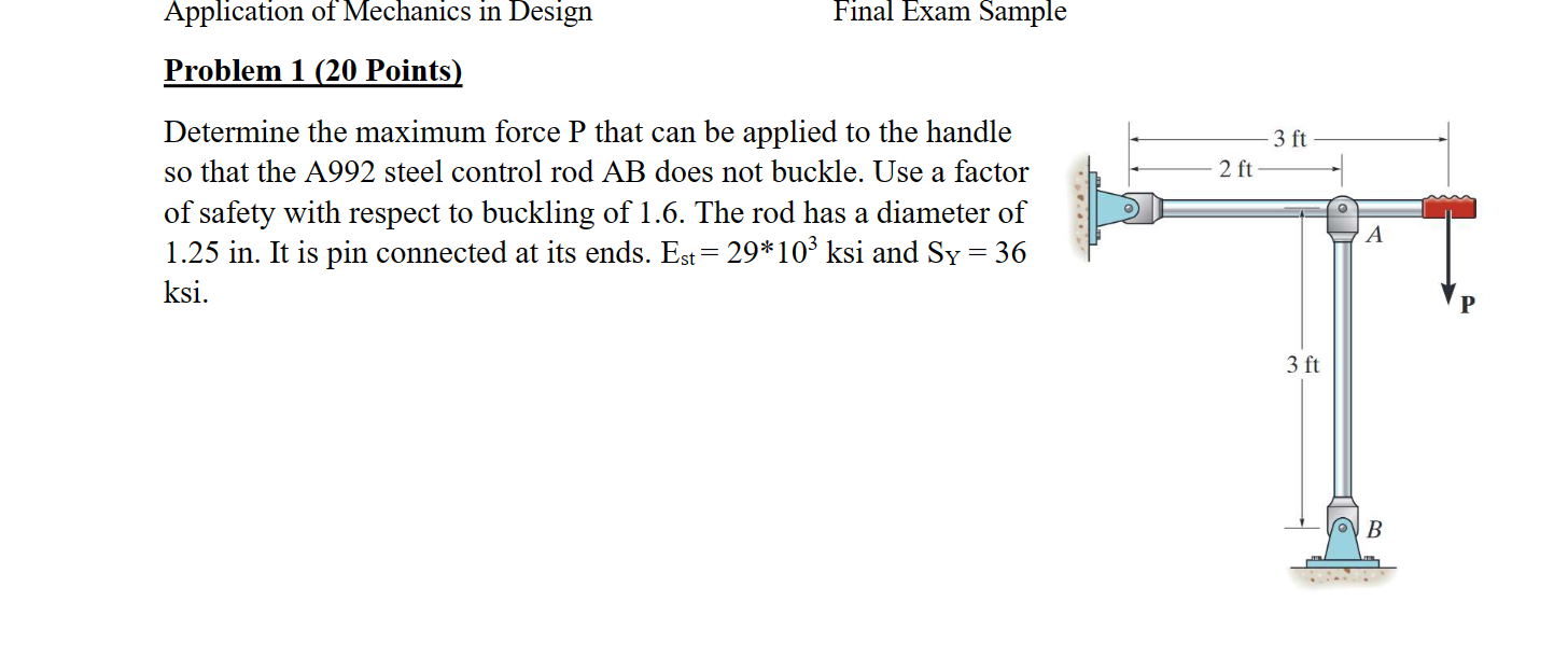 Solved Determine The Maximum Force P That Can Be Applied To