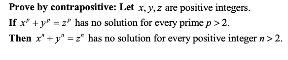 Solved Prove by contrapositive: Let x,y,z ﻿are positive | Chegg.com