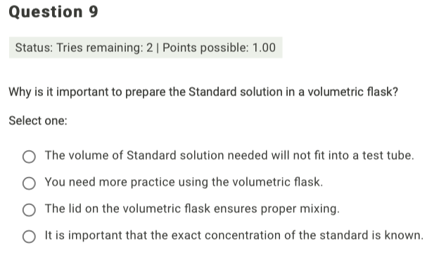 Solved Question 8 Status: Tries remaining: 2 | Points | Chegg.com