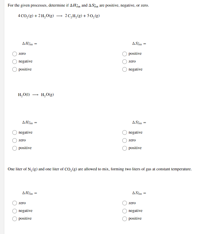 Solved For the given processes, determine if Hixn and Asian | Chegg.com