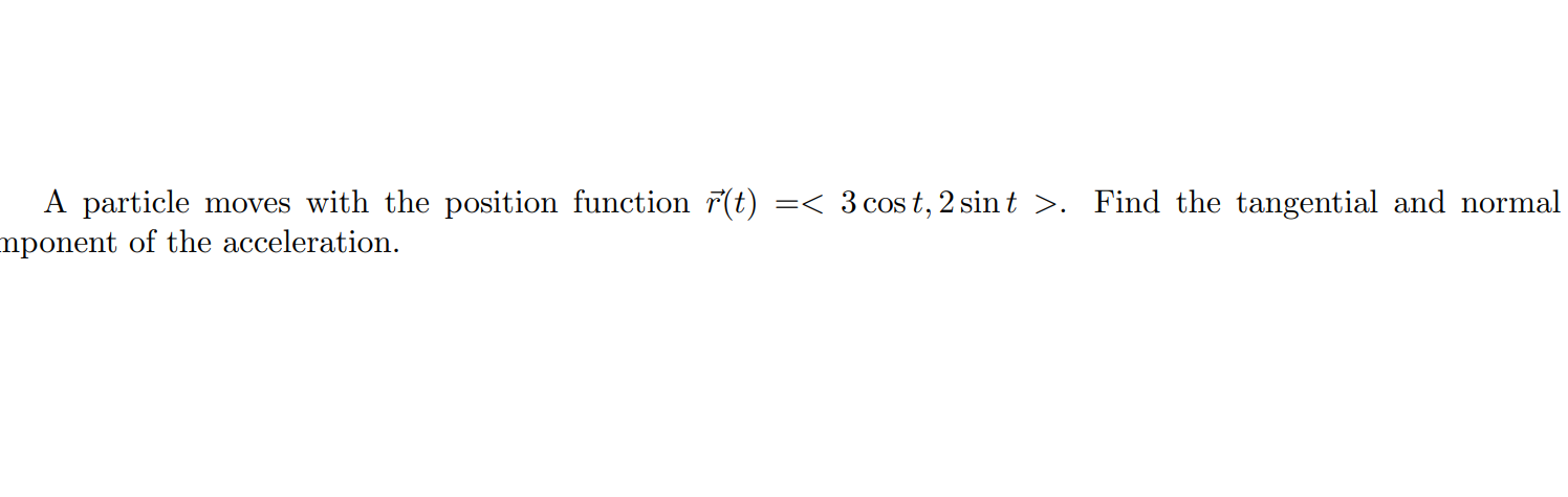 Solved A particle moves with the position function | Chegg.com