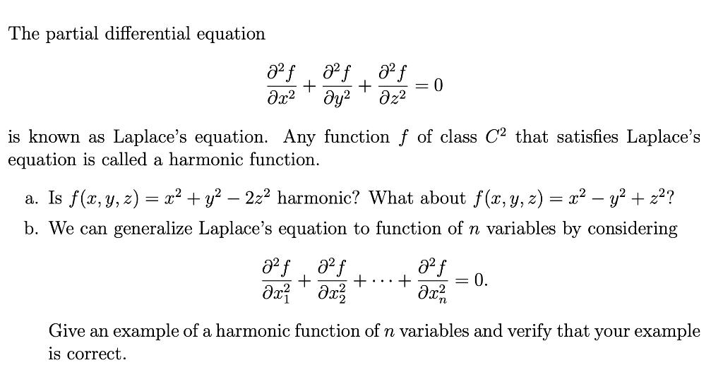 Solved The partial differential equation | Chegg.com