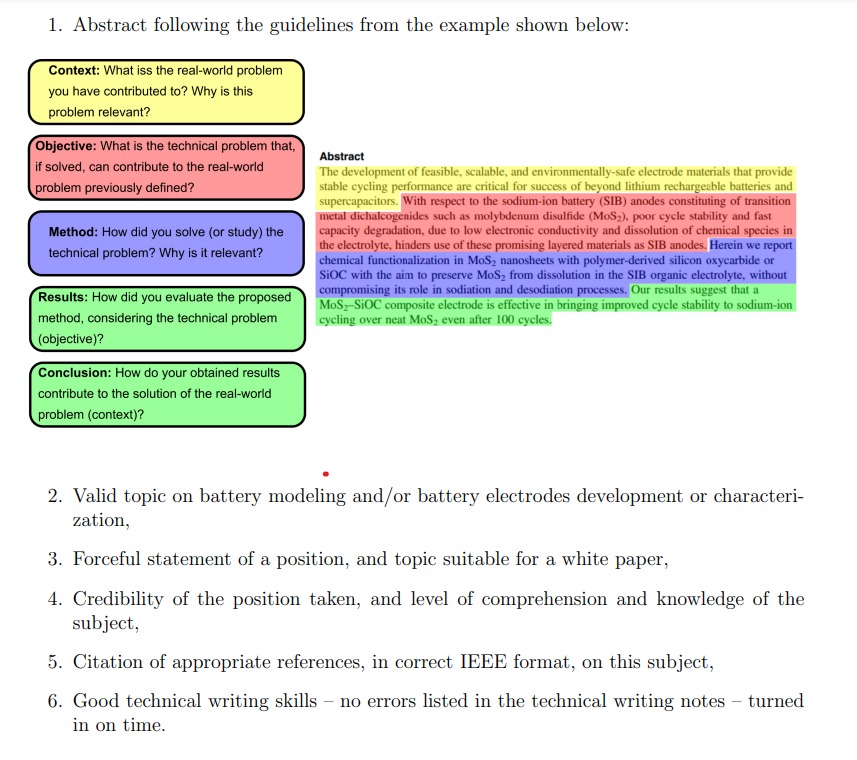 Solved Abstract following the guidelines from the example | Chegg.com