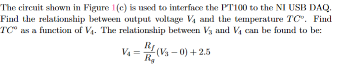 Solved The circuit shown in Figure 1(c) is used to interface | Chegg.com