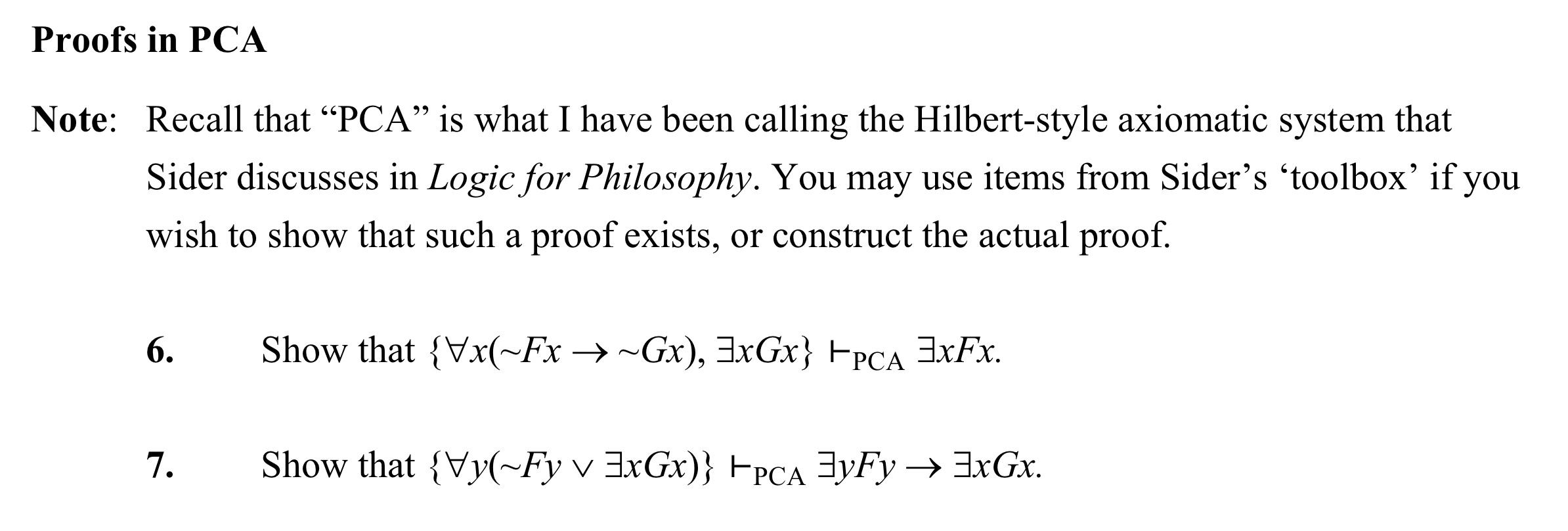 Solved Proofs in PCA Note: Recall that “PCA” is what I have | Chegg.com