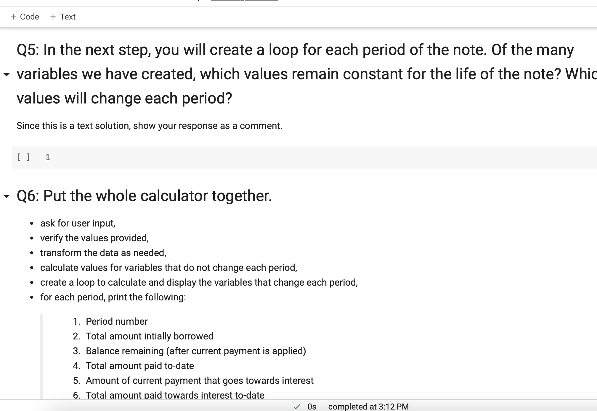 Solved Q5: In the next step, you will create a loop for each | Chegg.com