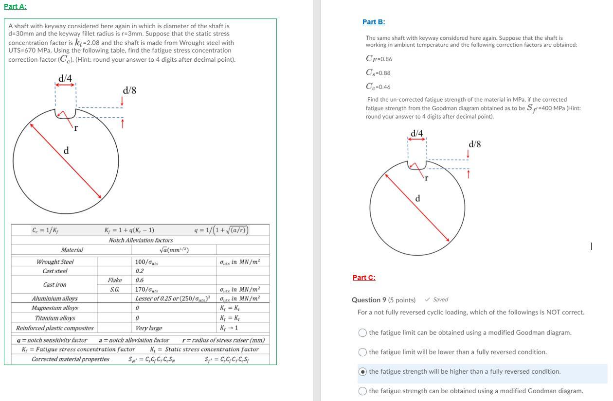 Solved One question split into three different parts to make | Chegg.com